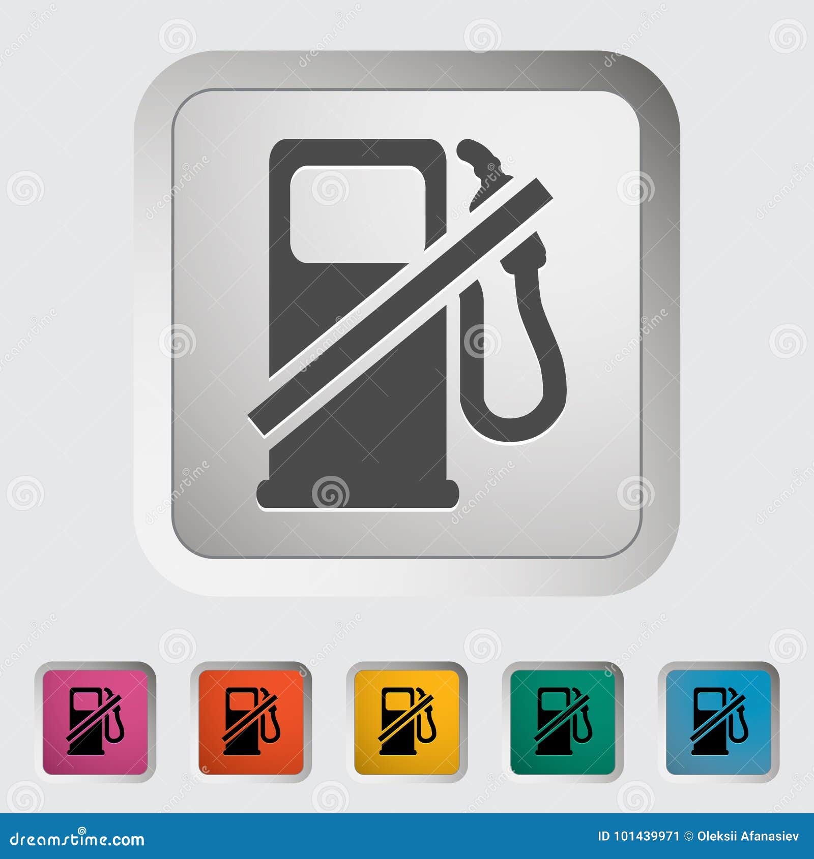 Fuel icon stock vector. Illustration of refuel, retro - 101439971