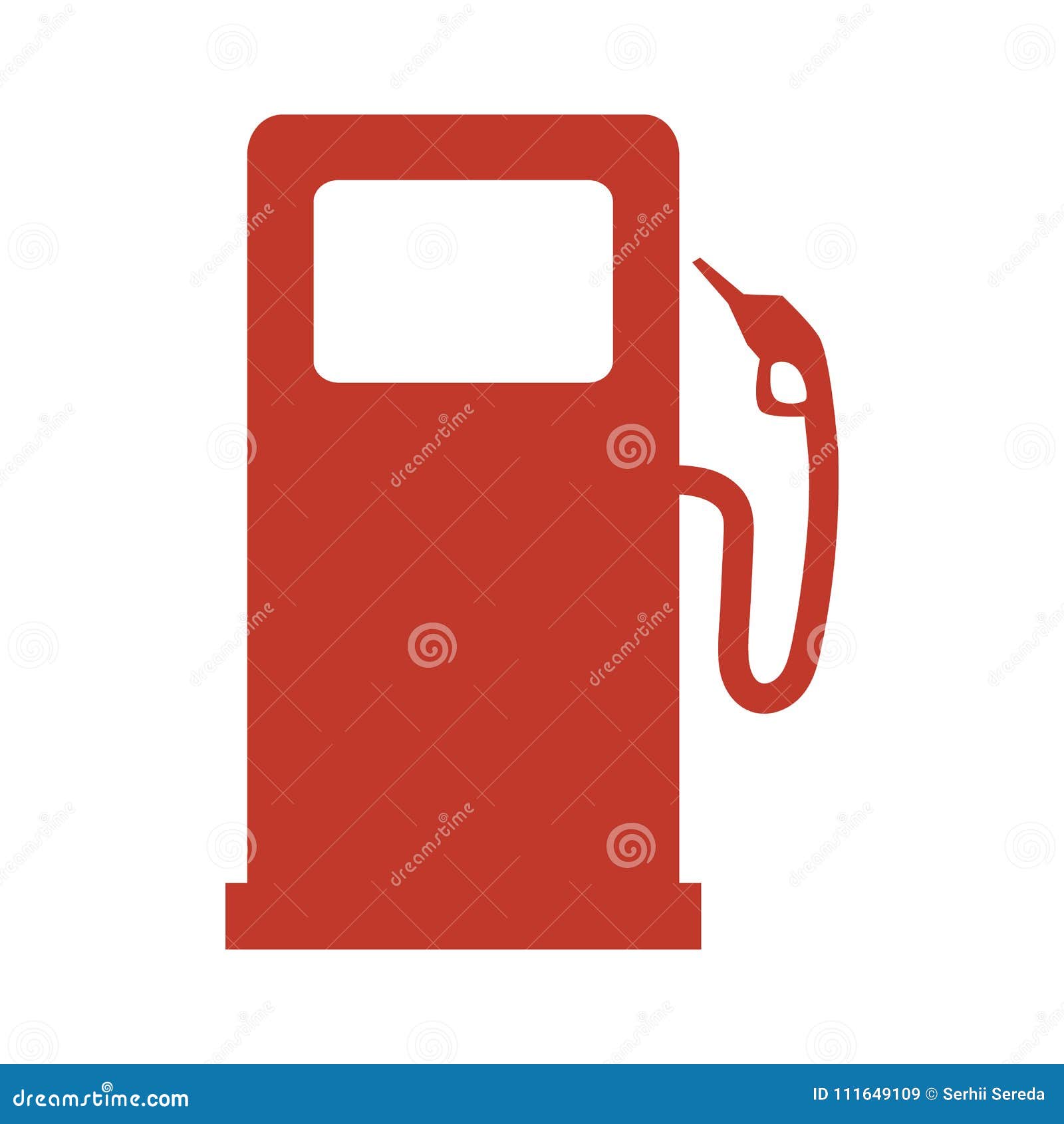 Fuel Icon on White Background. Stock Illustration - Illustration of ...