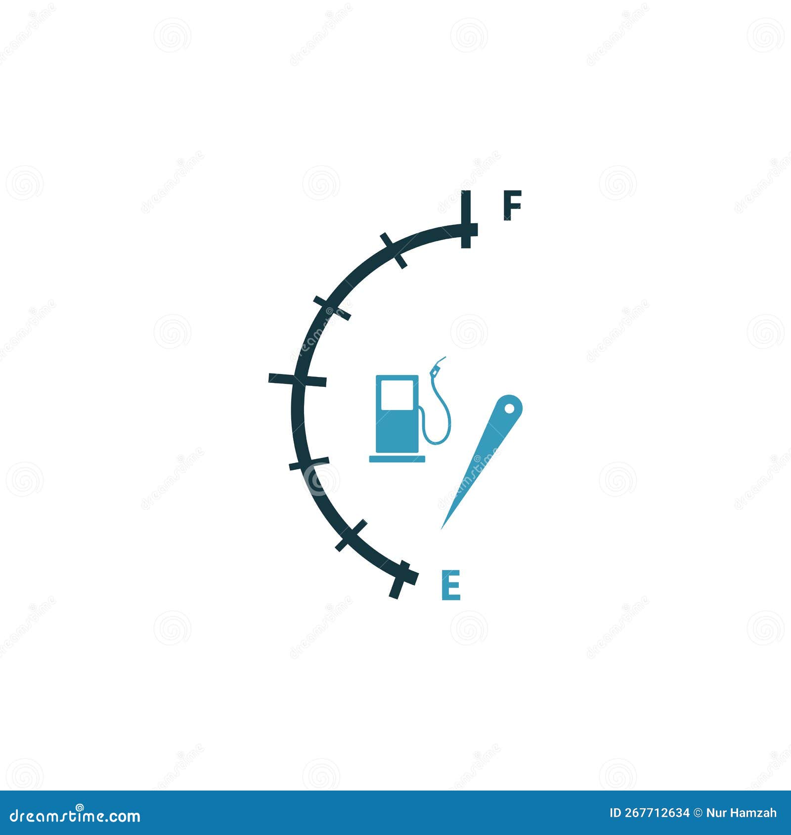 Vector Illustration Fuel Indicator Logo Template Stock Vector ...