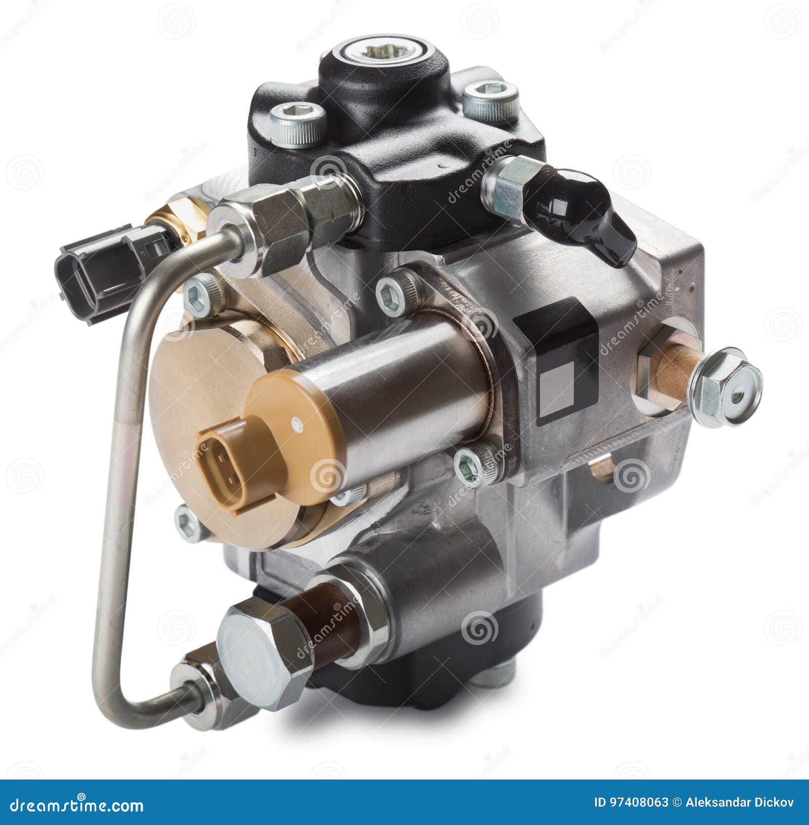 Fuel injection pump stock image. Image of turbo, metal - 97408063