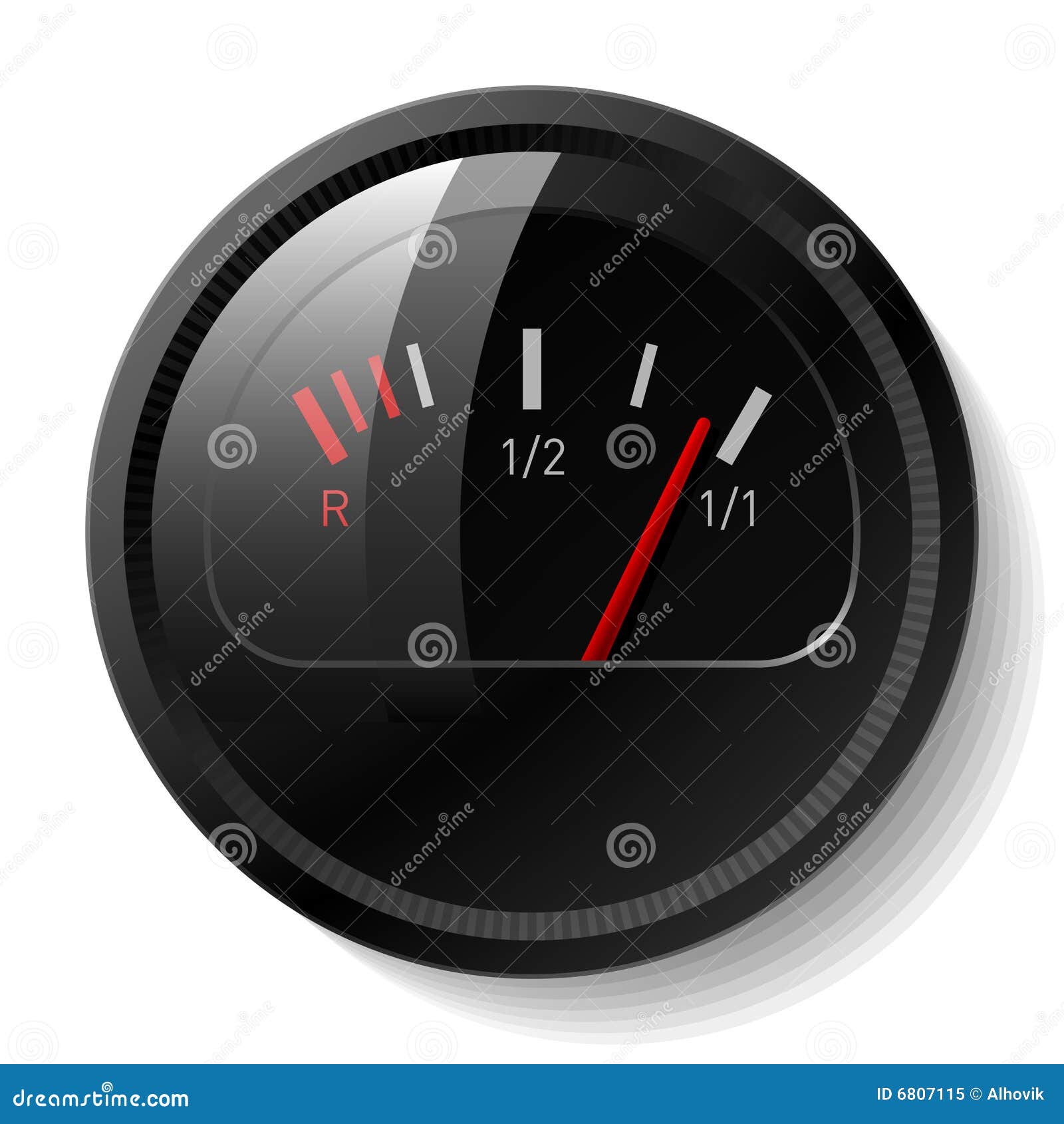 Fuel level stock vector. Illustration of gauge, equipment - 6807115