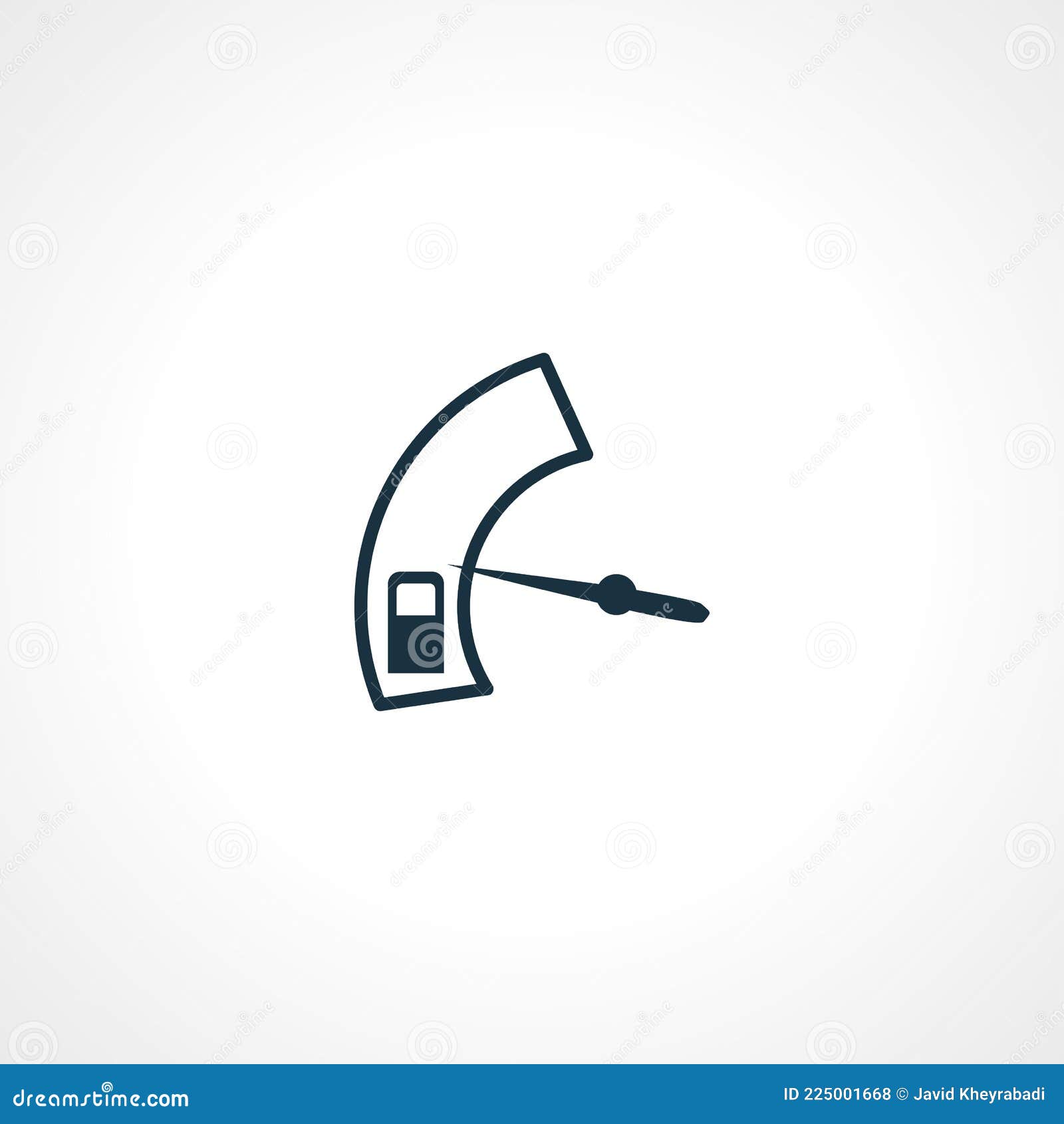 Fuel Level Icon. Car Fuel Level Isolated Vector Icon Stock Vector ...