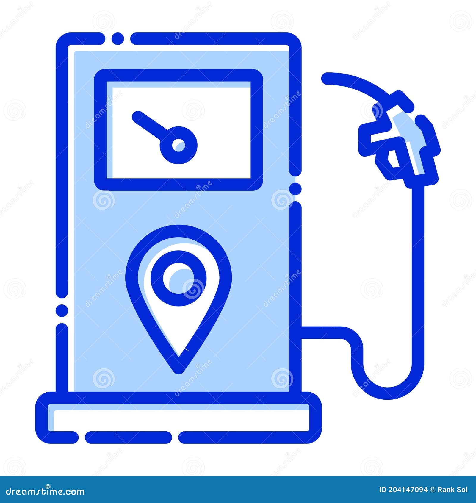Fuel Location, Map, Pump, Station Fully Editable Vector Icon Stock ...