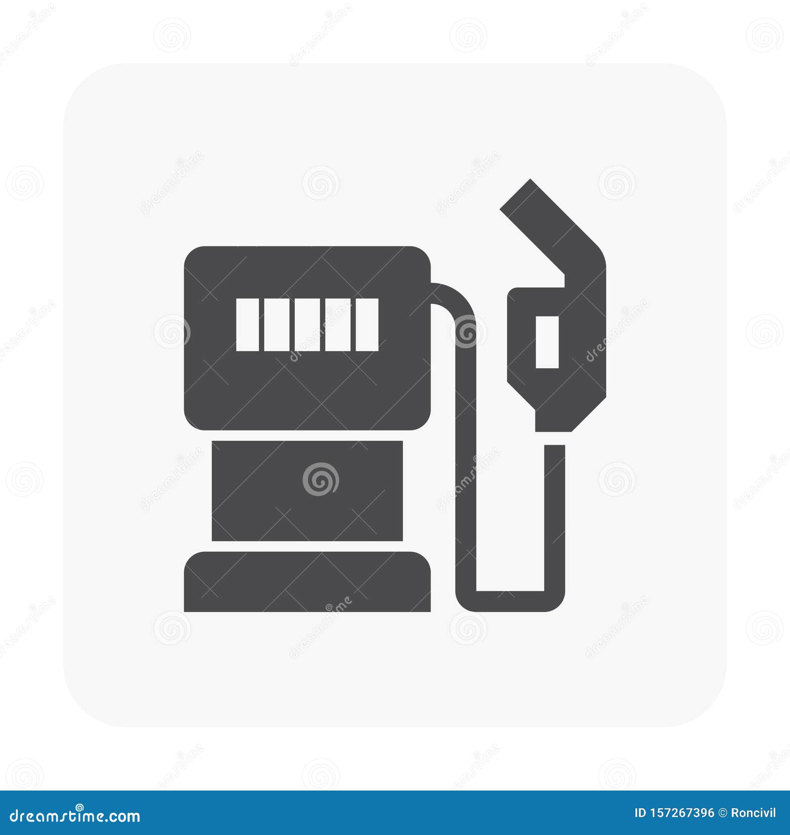 Fuel nozzle icon stock vector. Illustration of nozzle - 157267396