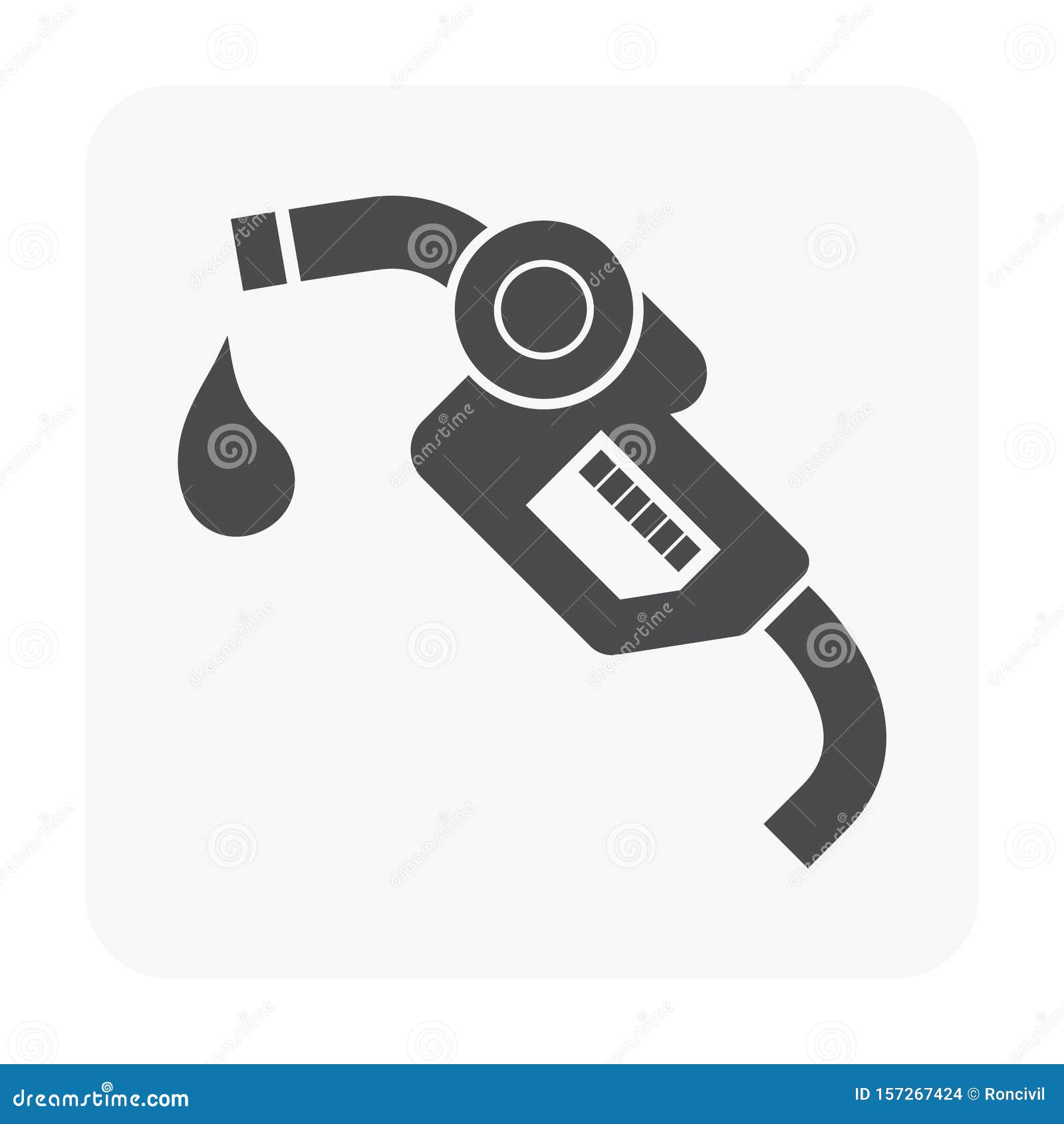 Fuel nozzle icon stock vector. Illustration of gasoline - 157267424