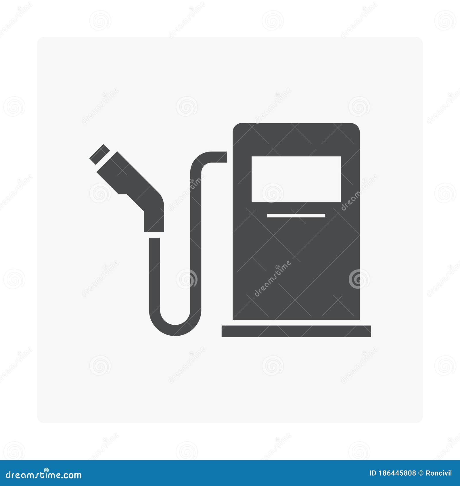 Fuel nozzle icon stock vector. Illustration of petroleum - 186445808