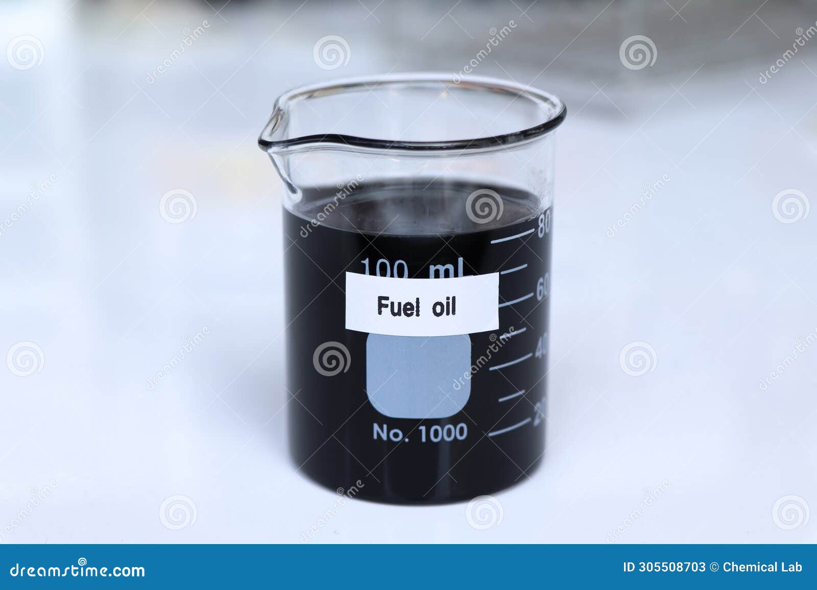 Fuel Oil in Container, Laboratory Quality Testing Concepts Stock Image ...