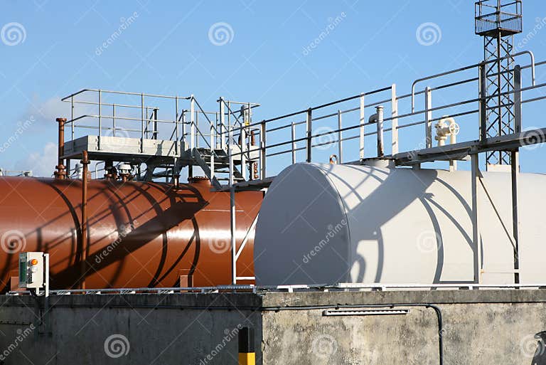 Fuel Oil Tanks stock photo. Image of diesel, industrial - 2106706
