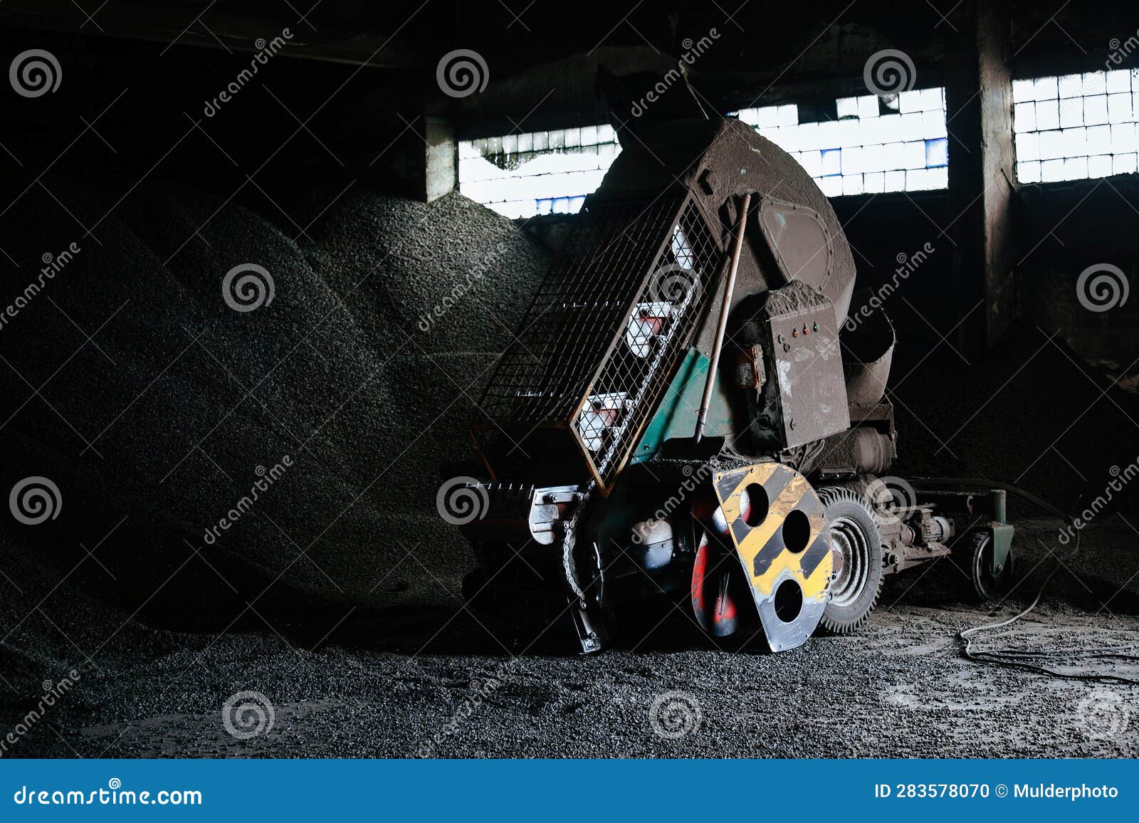 Fuel Pellet Belt Loading Machine Stock Photo - Image of transportation ...