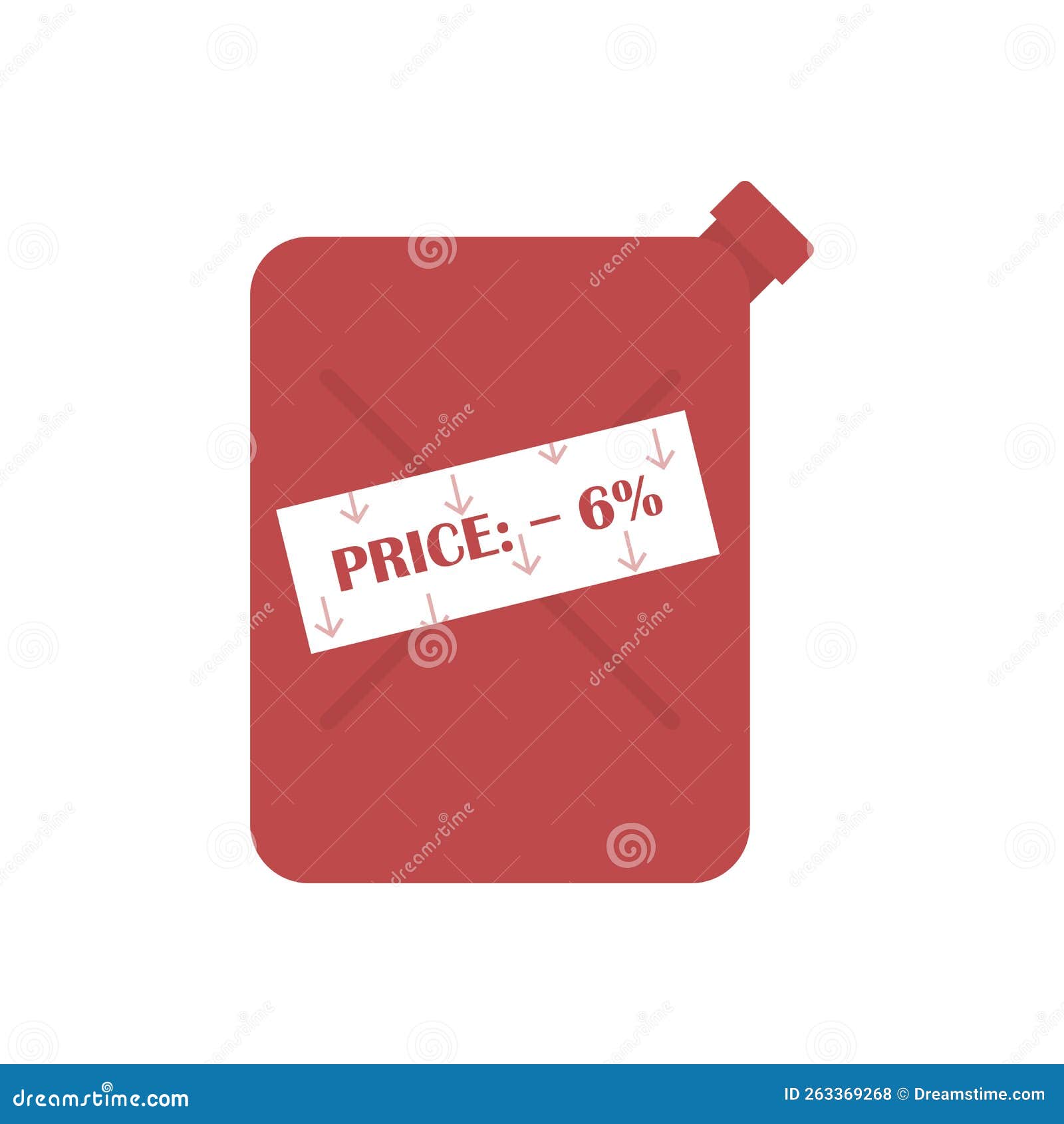 Fuel Price Drop Icon. the Concept of Crisis in the World Stock Vector ...
