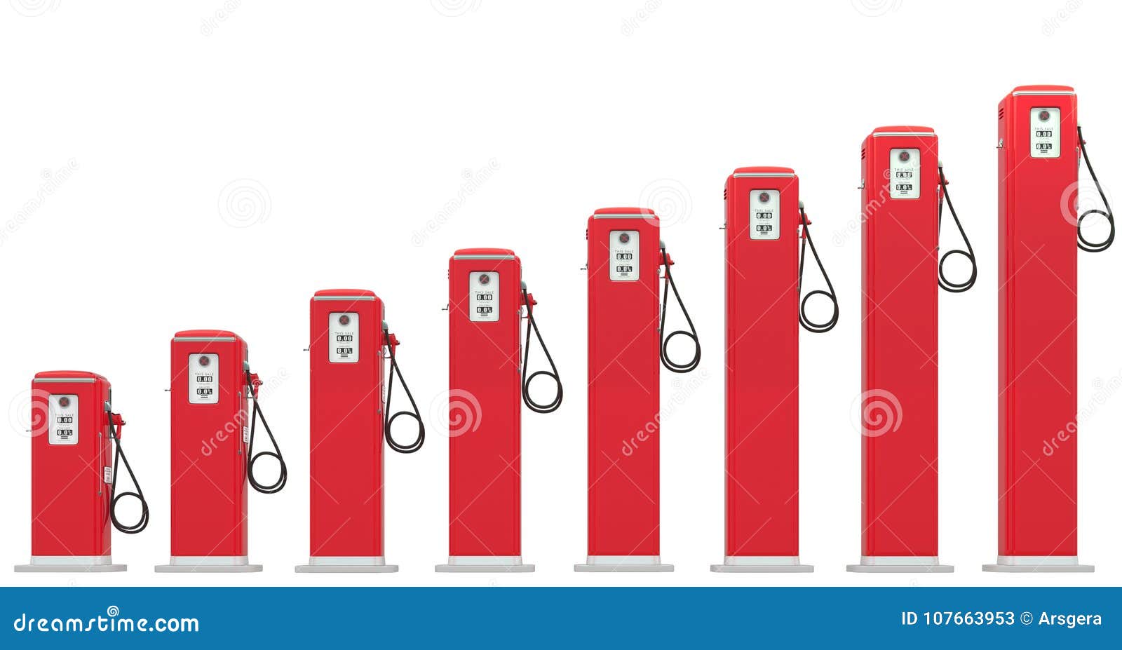 Fuel Prices: Red Petrol Pumps Chart Isolated Stock Illustration ... Fuel Prices: Red Petrol Pumps Chart Isolated Stock Illustration ...