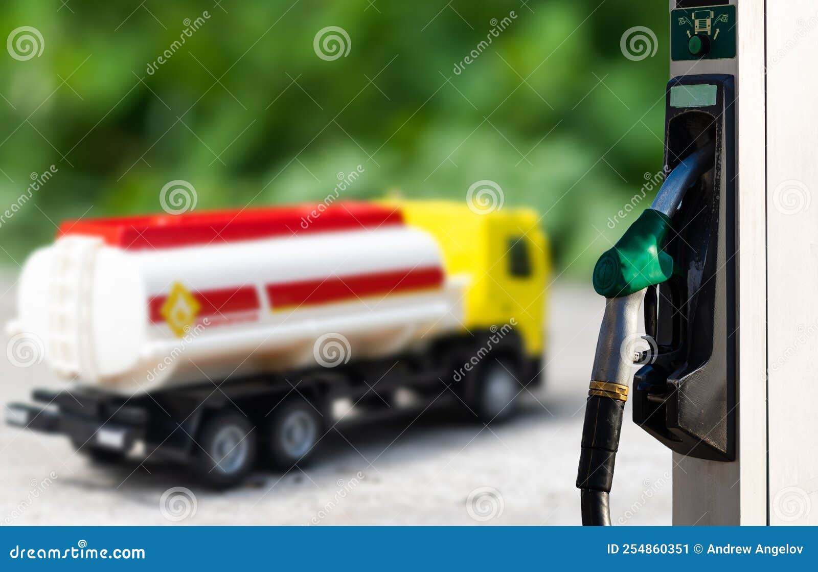 Fuel Pump at a Gas Station. Stock Image - Image of refuel, petroleum ...