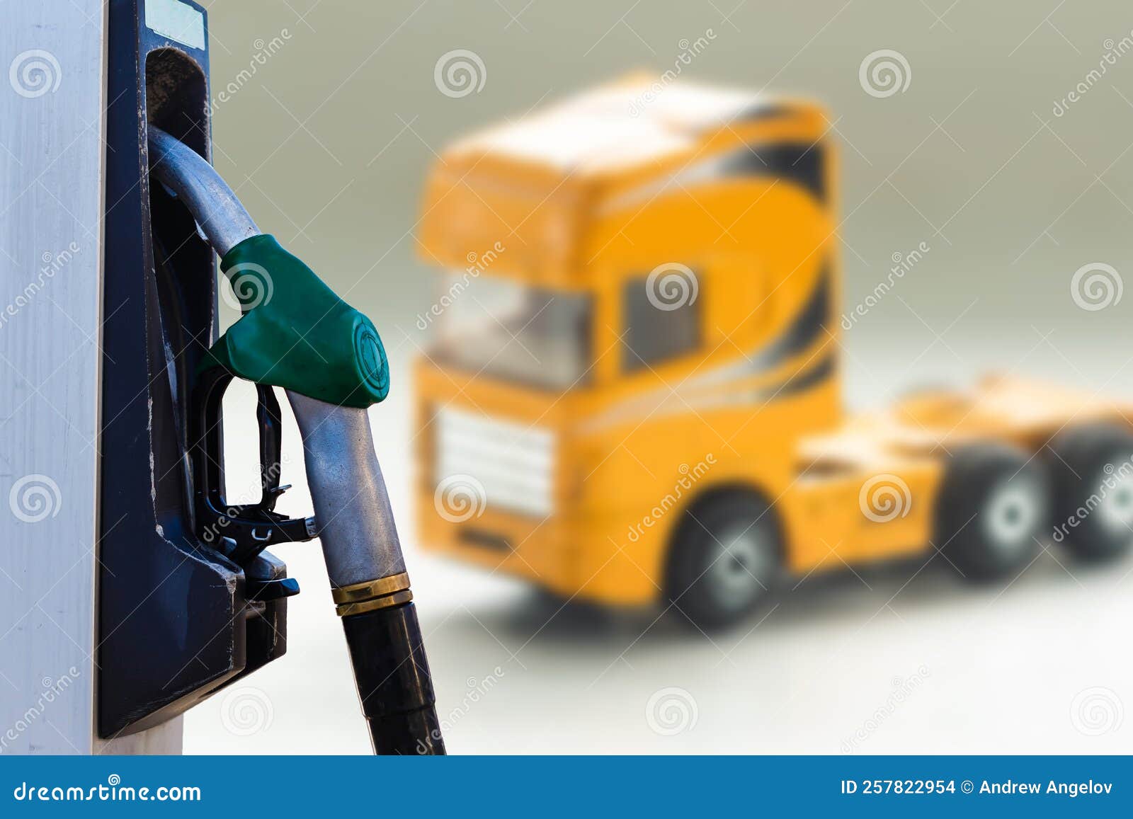 Fuel Pump at a Gas Station. Stock Photo - Image of benzine, refill ...