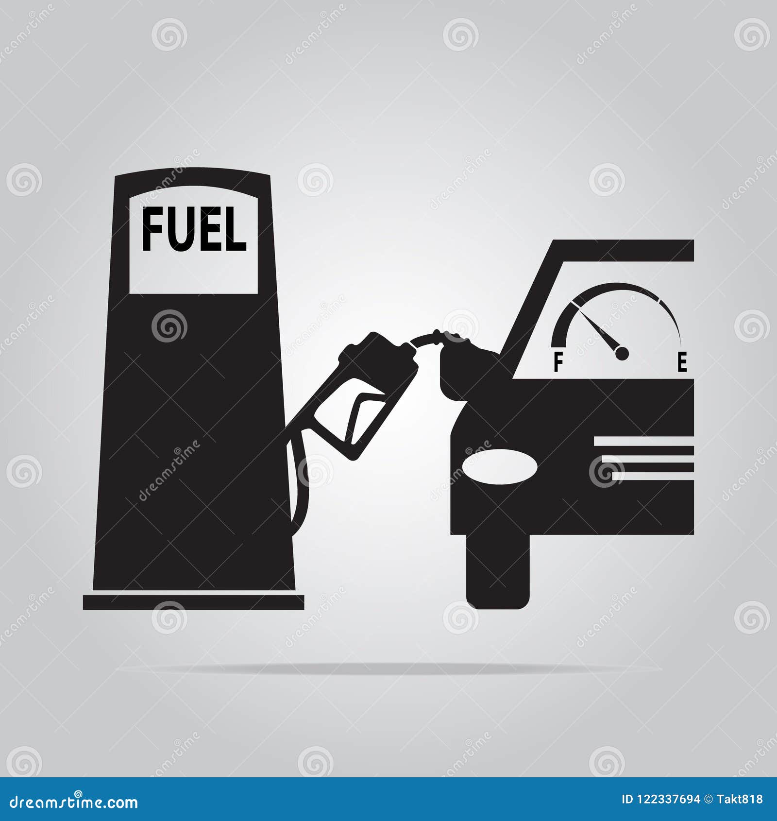 Fuel Pump Icon Illustration Stock Vector - Illustration of diesel, tank ...