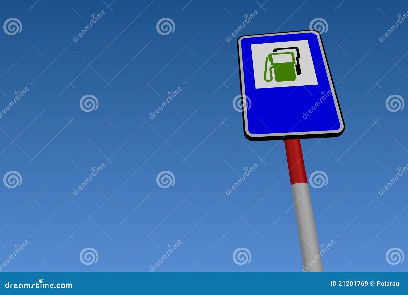 Fuel Pump Road Sign stock illustration. Illustration of motoring - 21201769