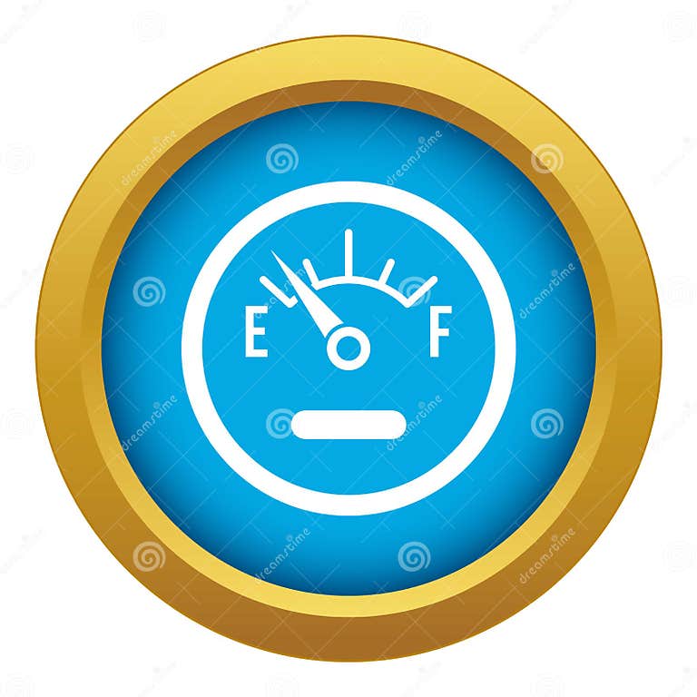 Fuel Sensor Icon Blue Vector Isolated Stock Vector - Illustration of ...
