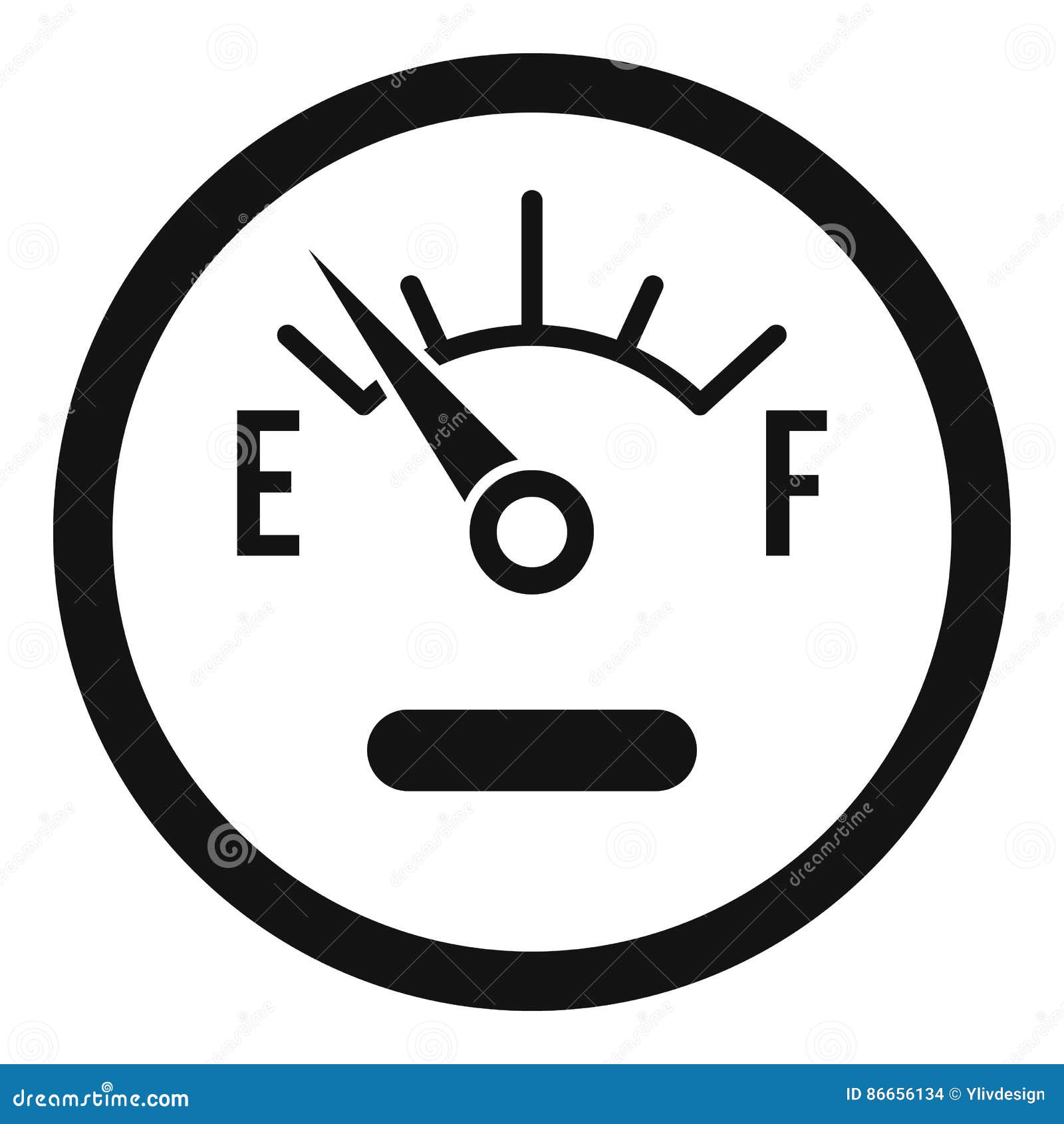 Fuel Sensor Icon, Simple Style Stock Vector - Illustration of black ...