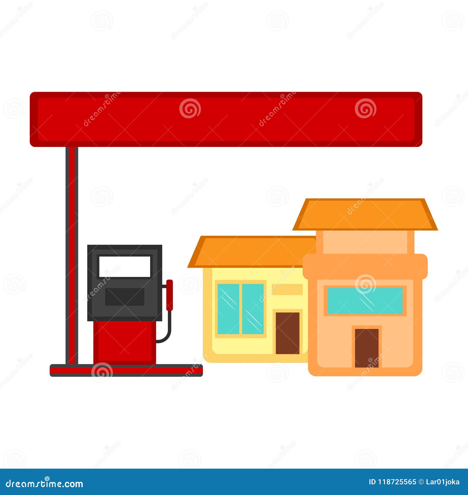 Fuel station icon stock vector. Illustration of service - 118725565