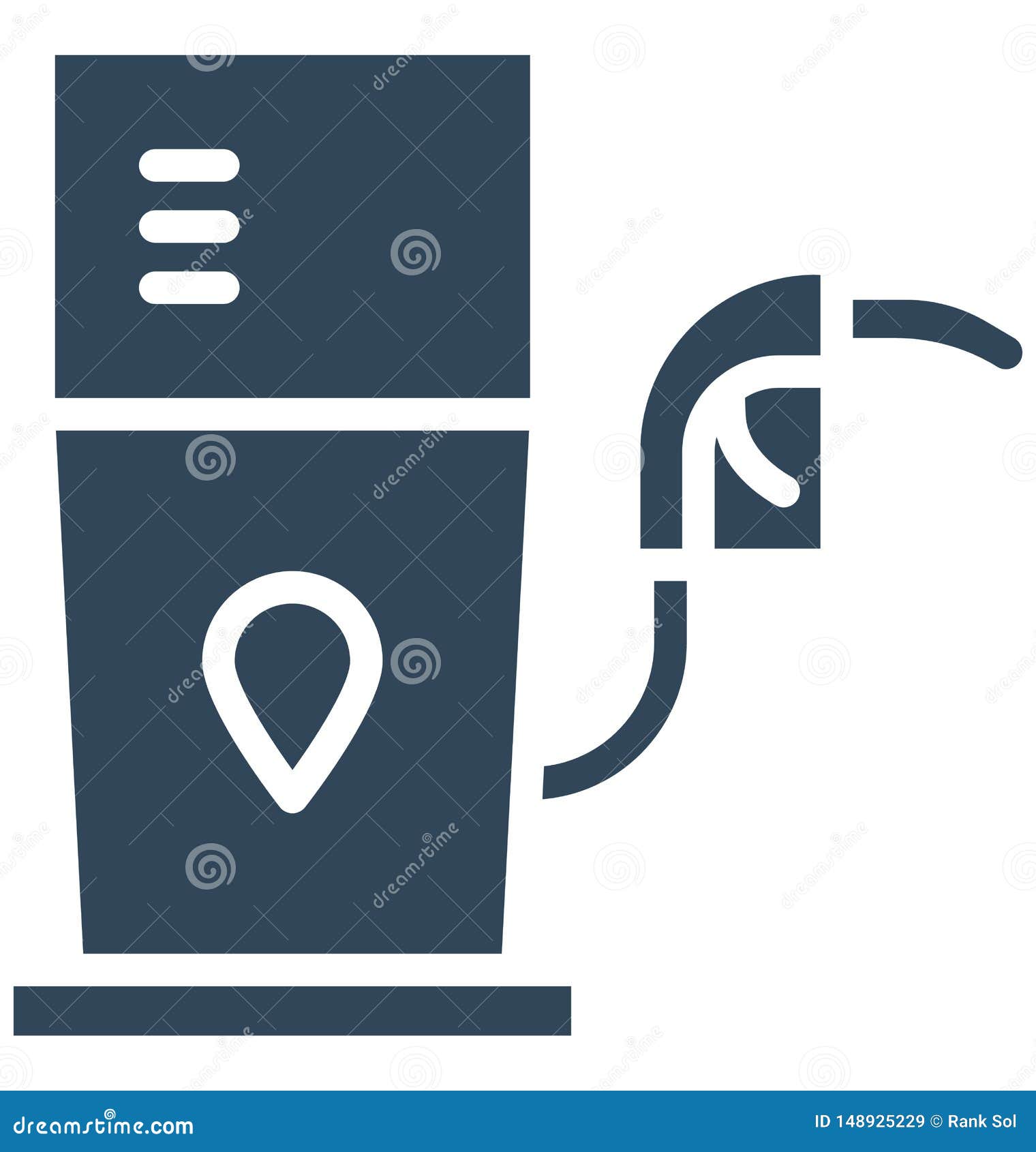 Fuel Station Isolated Vector Icon Which Can Easily Modify or Edit Fuel ...