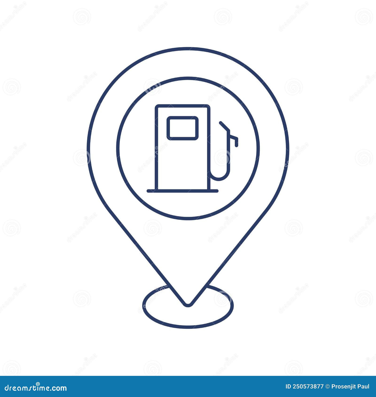 Fuel Station Location Pin Mark Icon Stock Vector - Illustration of ...