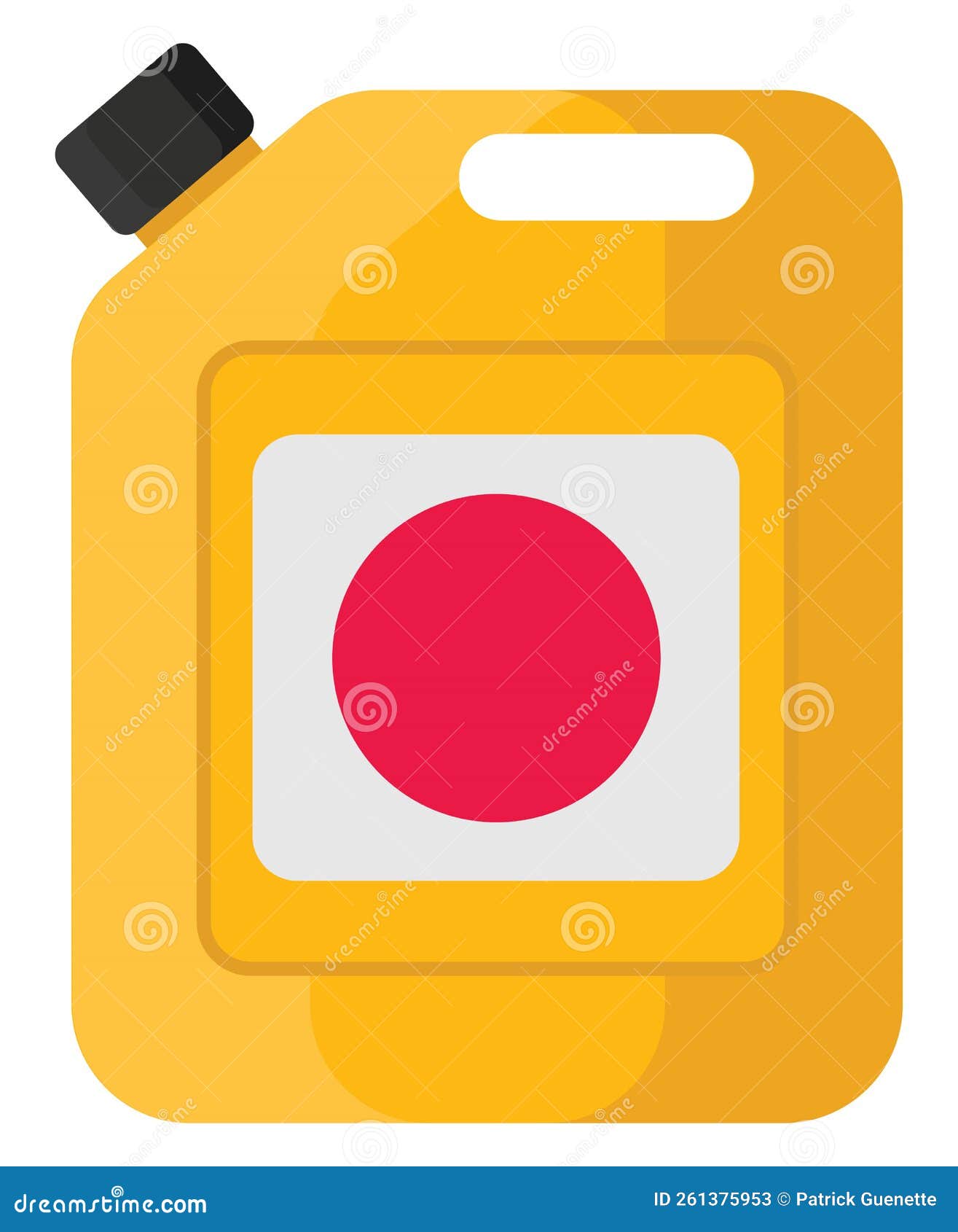 Fuel tank, icon stock vector. Illustration of petrol - 261375953