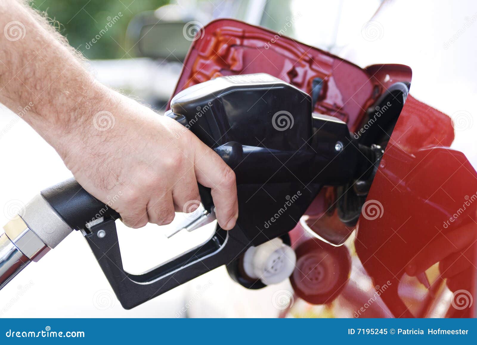 Fuel tank and nozzle stock image. Image of hold, transport - 7195245