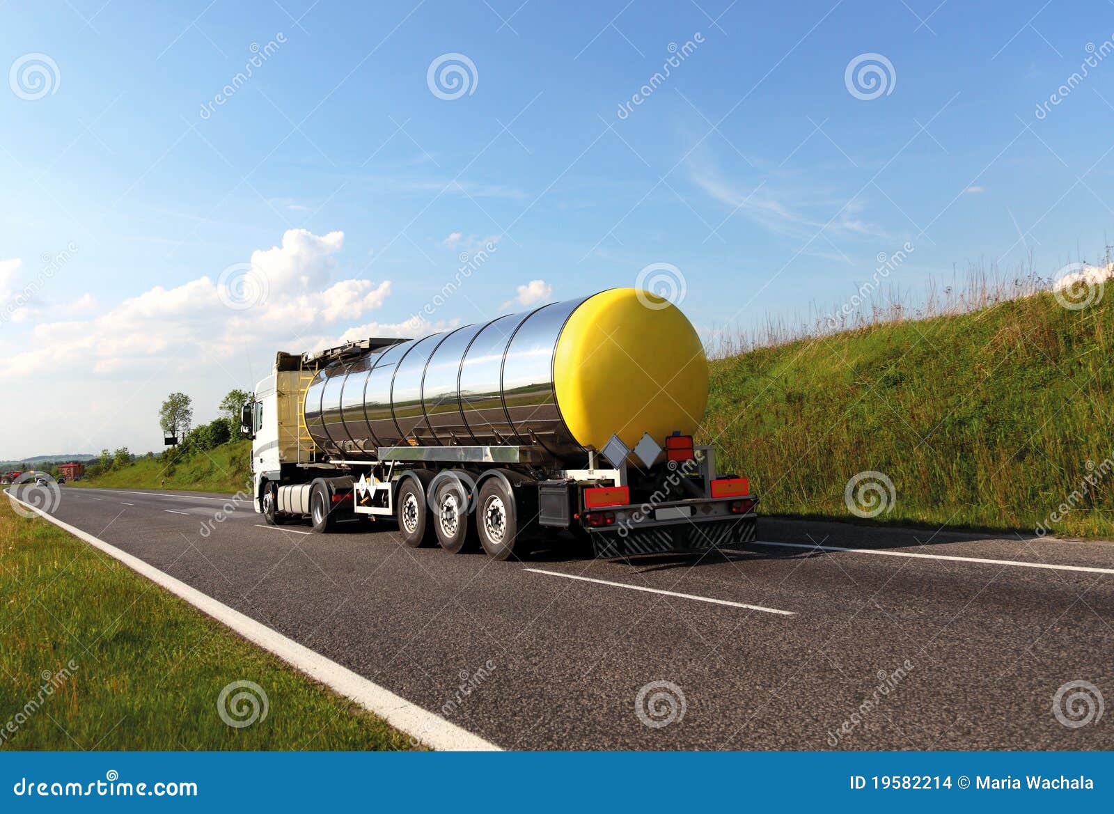 Fuel tanker truck stock photo. Image of delivery, hazard - 19582214