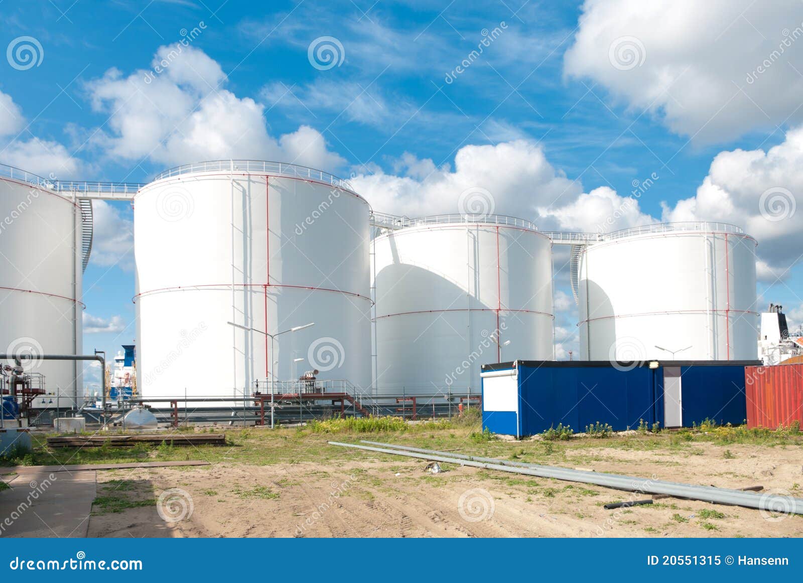 Fuel tanks stock image. Image of compartment, pipe, industry - 20551315