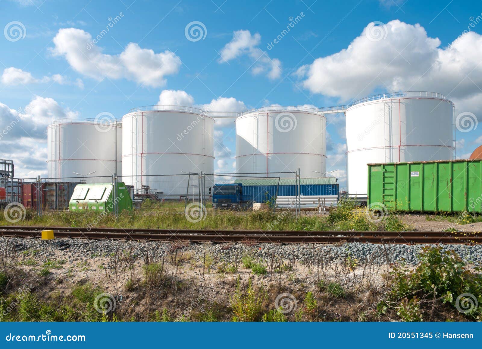Fuel tanks stock image. Image of business, fuel, distribution - 20551345