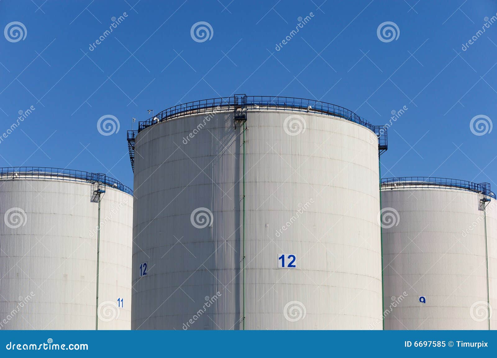 Fuel tanks stock image. Image of liquid, pump, plant, industrial - 6697585