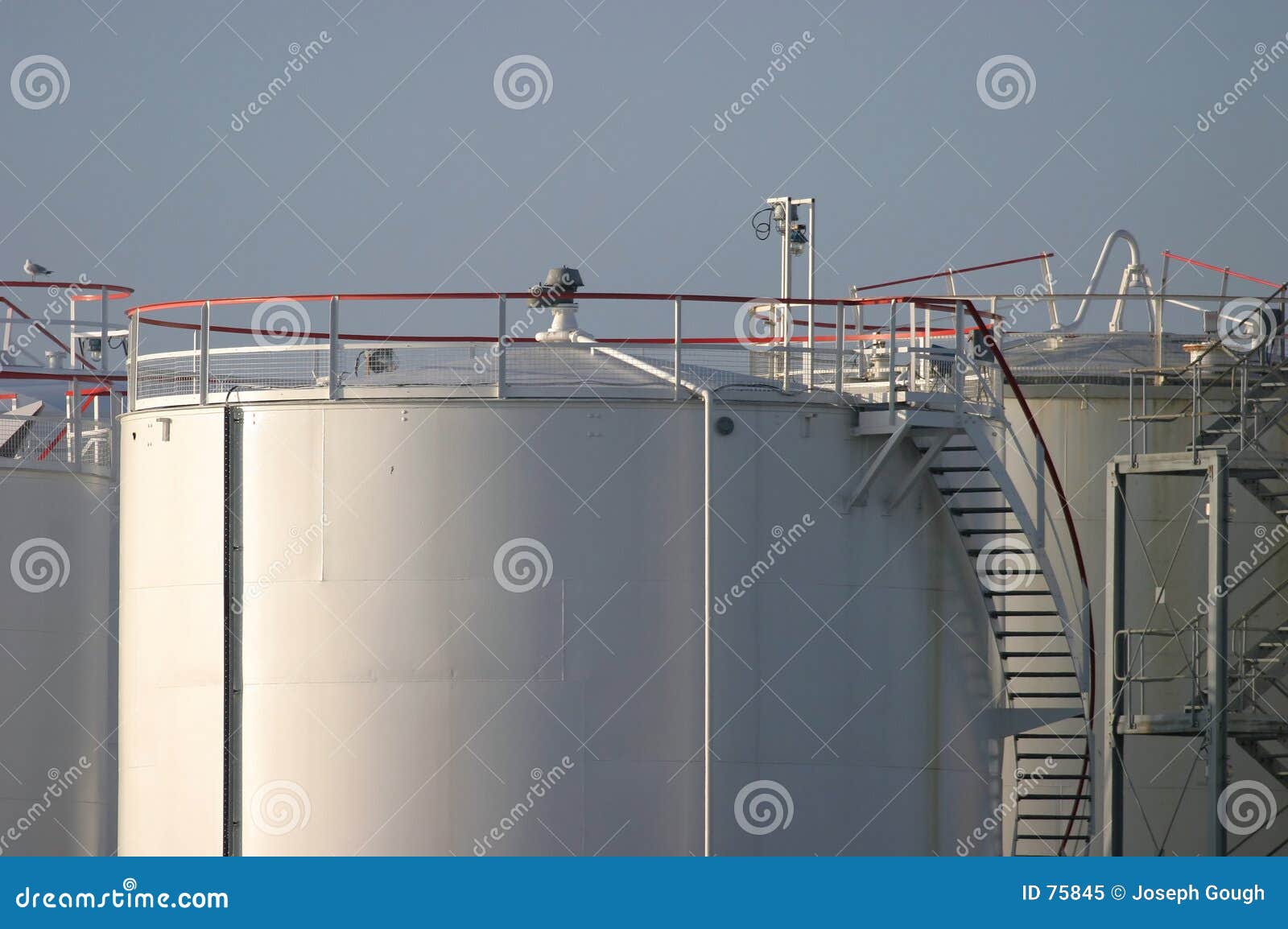 Fuel Tanks stock image. Image of industrial, pipework, tank - 75845