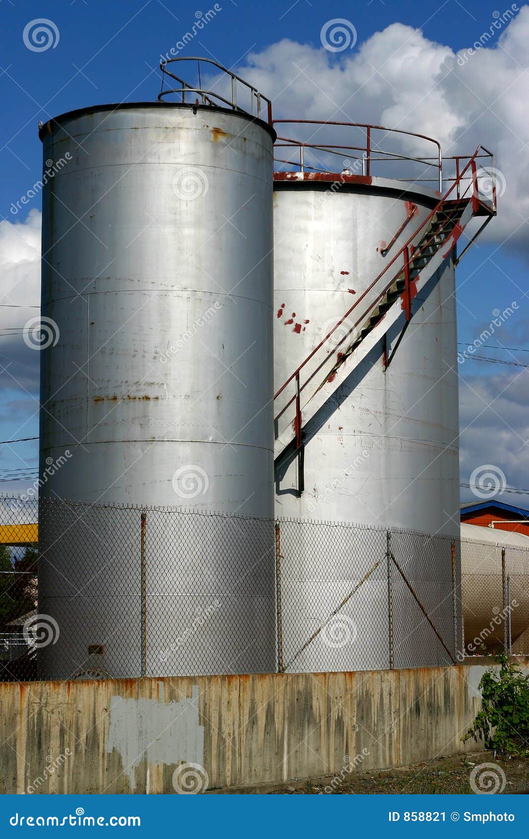 Fuel tanks stock image. Image of economy, resevoir, metal - 858821