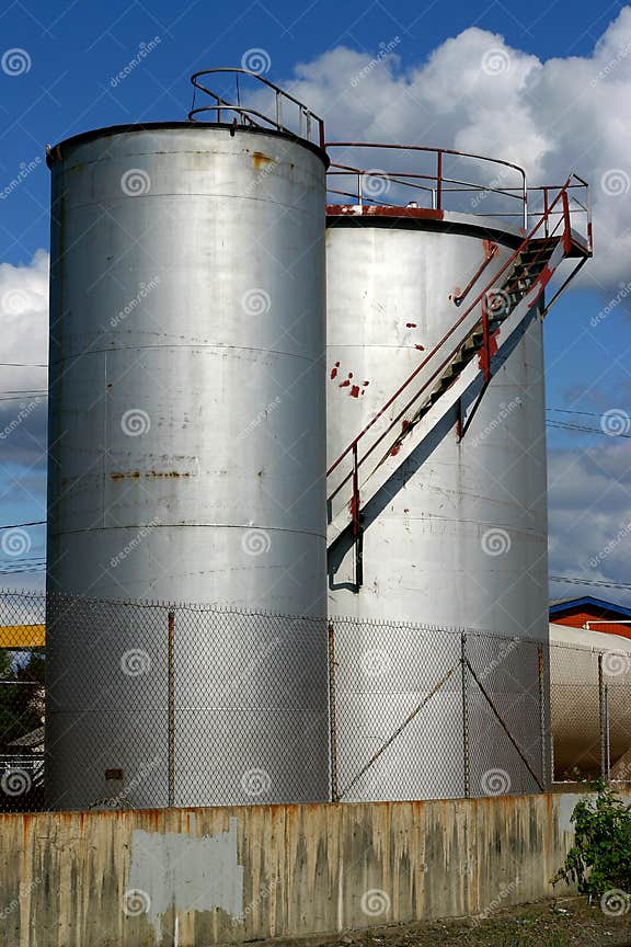 Fuel tanks stock image. Image of economy, resevoir, metal - 858821