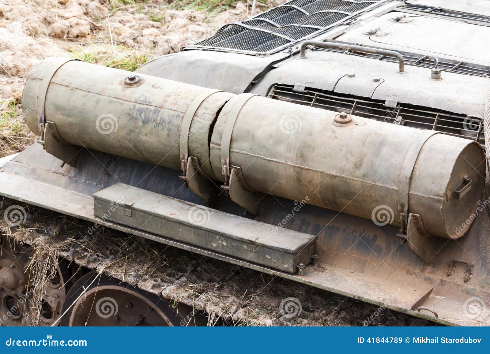 Fuel Tanks of the Soviet Self-propelled Gun Stock Image - Image of ...