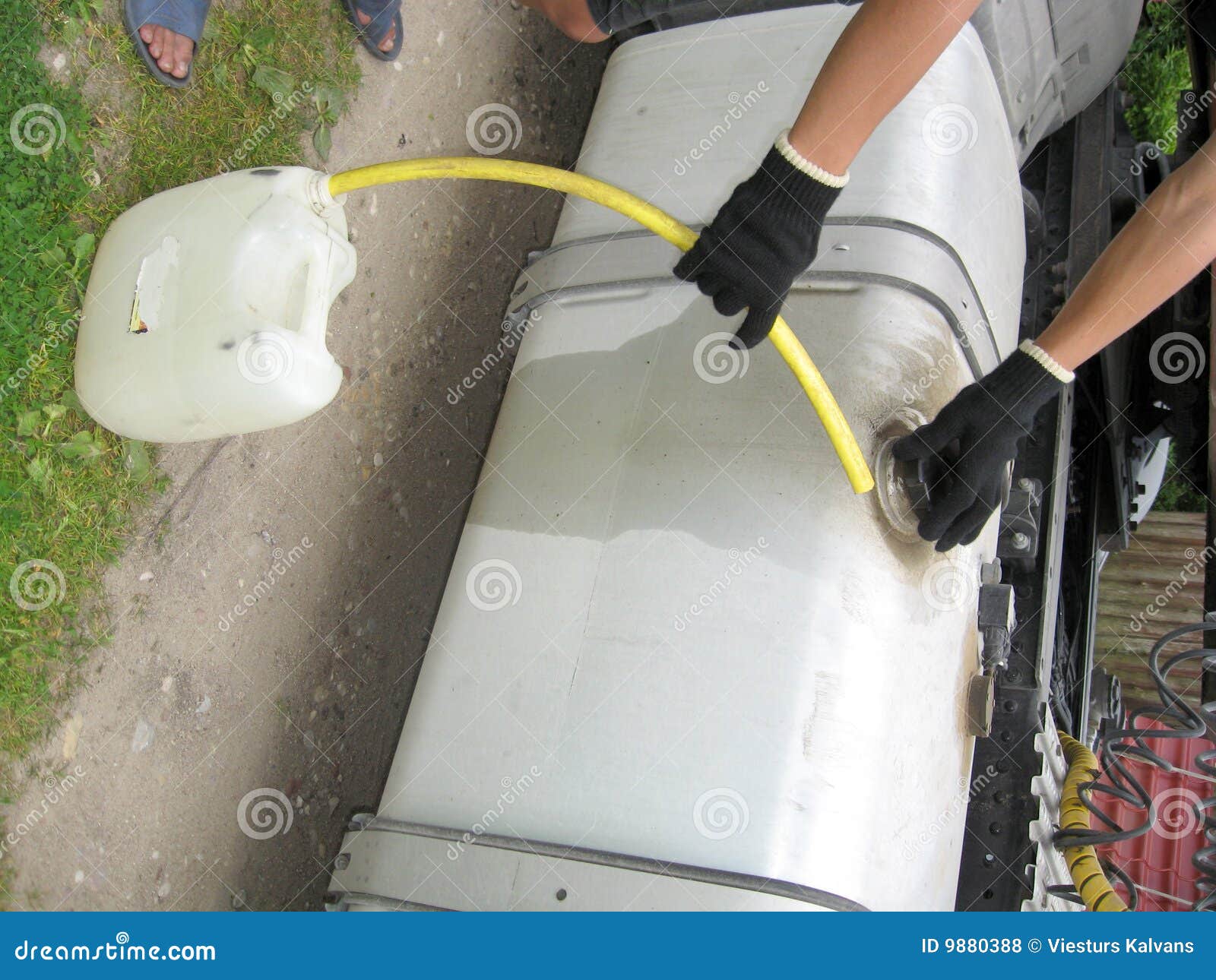 Fuel thief stock photo. Image of pipe, earn, truck, tube - 9880388