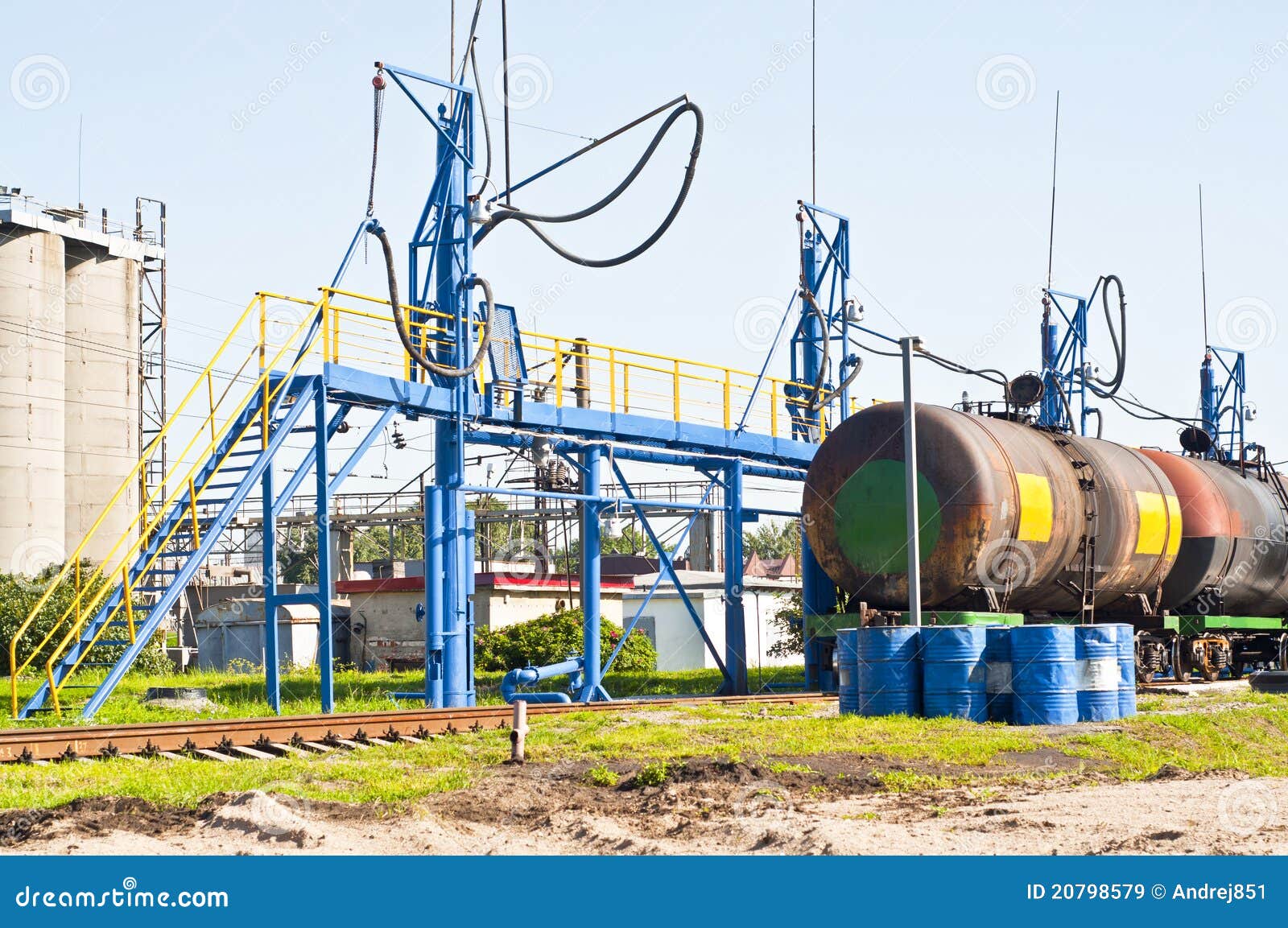 Fuel Transfer stock image. Image of railway, fuel, high - 20798579