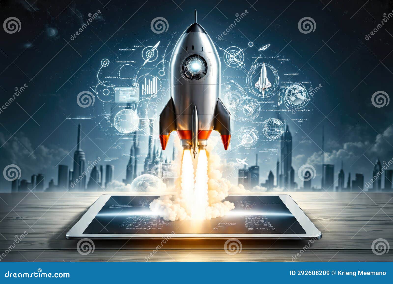 The Sky Not the Limit, Tablet Rocket Launch Represents Business ...