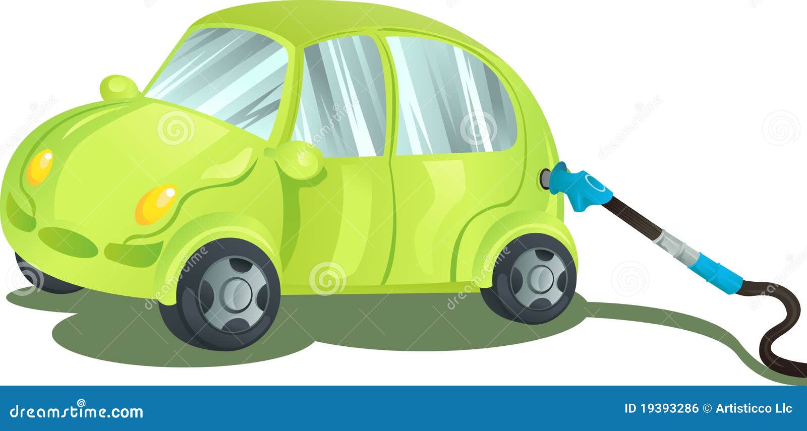 Fueling A Car With Gasoline Stock Vector - Illustration of illustration ...
