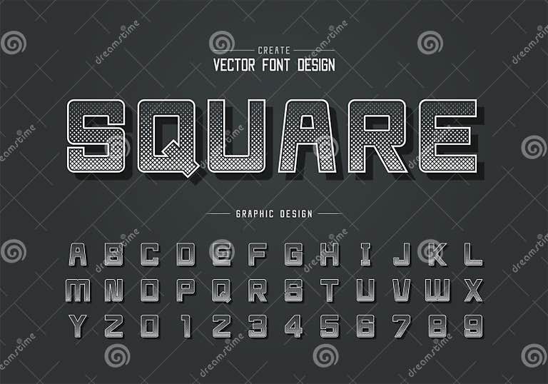Fuente Cuadrada De Semitonos Y Vector Alfabético, Letra De Tipo De ... Fuente Cuadrada De Semitonos Y Vector Alfabético, Letra De Tipo De ...