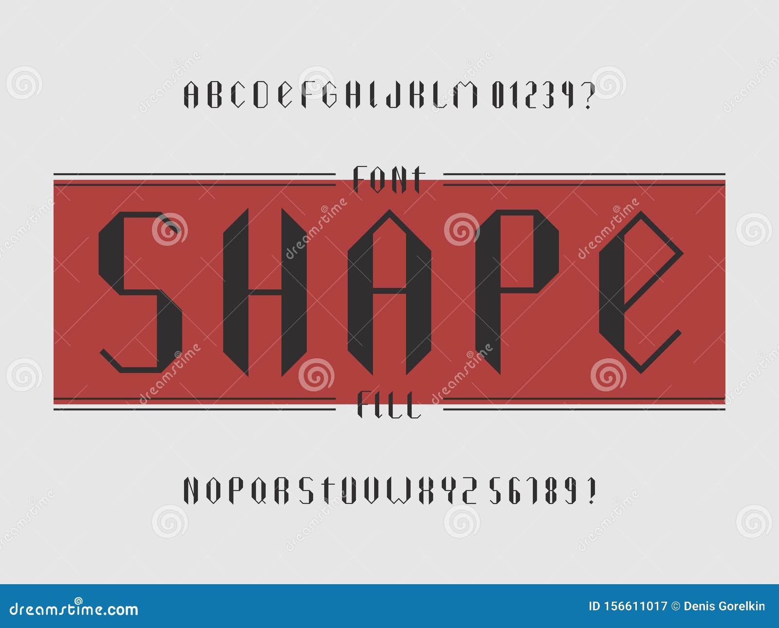 Fuente De Relleno De Forma. Alfabeto Vectorial Ilustración del Vector ...