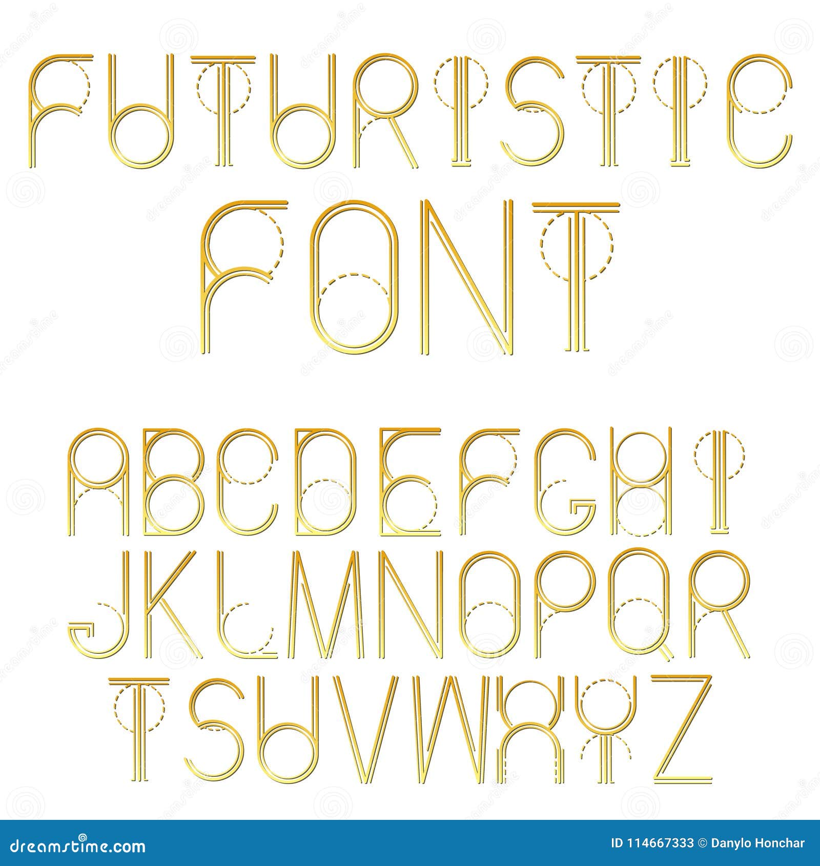 Fuente de vector futurista ilustración del vector. Ilustración de ...