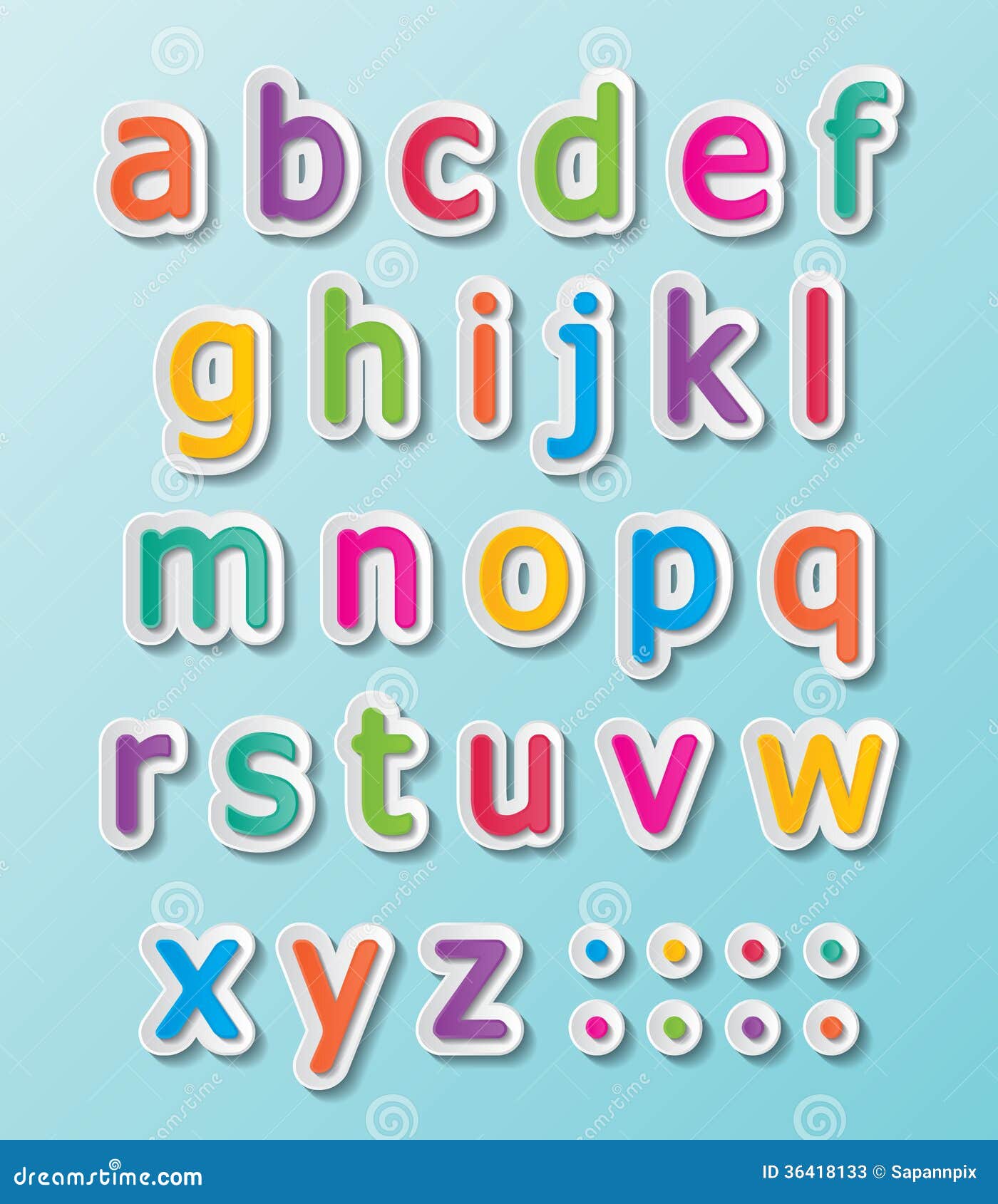 Fuente del ABC ilustración del vector. Ilustración de forma - 36418133