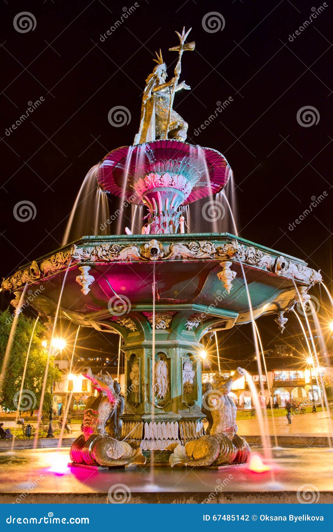 Fuente Del Inca En Cusco, Perú Foto de archivo - Imagen de districto ...