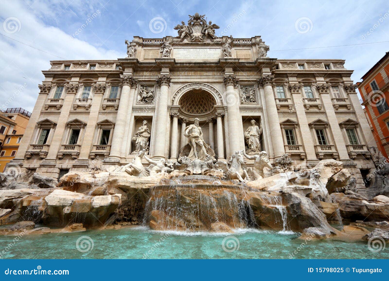 Fuente del Trevi imagen de archivo. Imagen de fluir, roma - 15798025