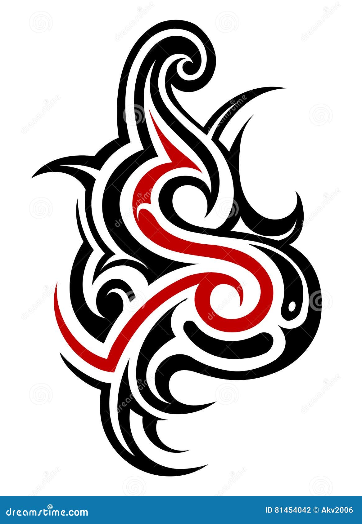 Fuente tribal S ilustración del vector. Ilustración de extracto - 81454042