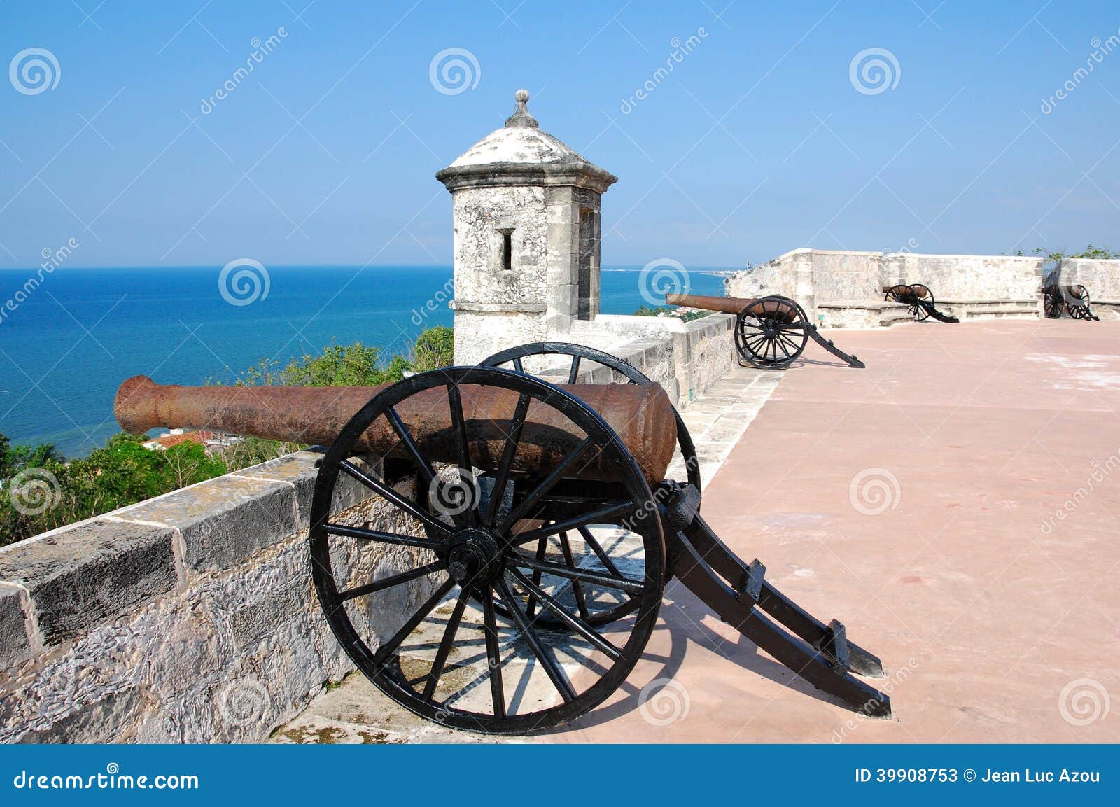Fuerte De San Miguel En Campeche Imagen de archivo - Imagen de caribe ...