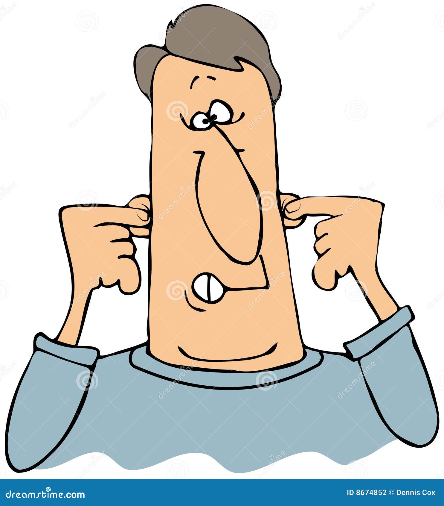 Fuertes ruidos stock de ilustración. Ilustración de hombre - 8674852