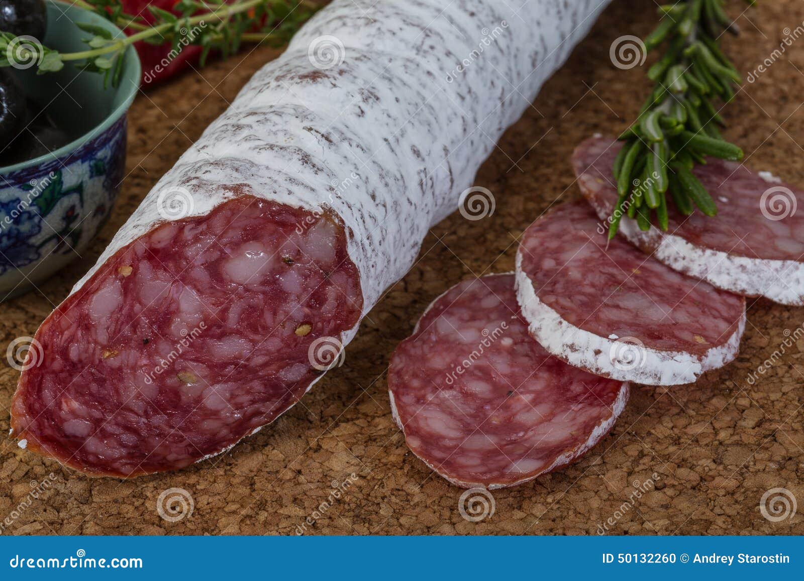 Fuet sausage stock photo. Image of snack, pork, horizontal - 50132260