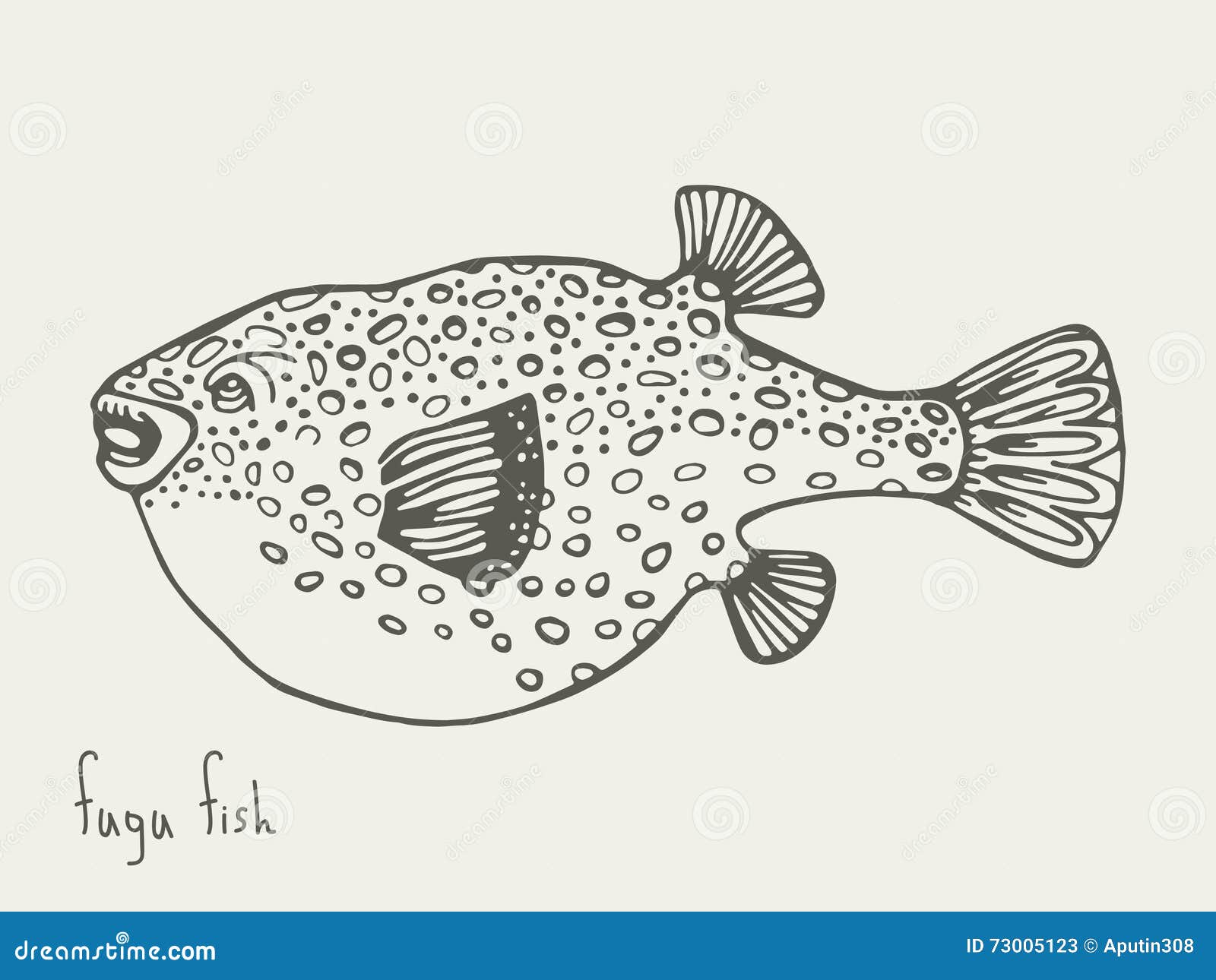 Fugu Fish Drawing