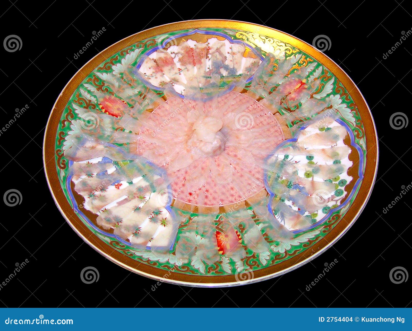 Fugu Sashimi - Raw Puffer Fish Stock Photo - Image of served, yummy ...